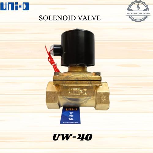 Jual SOLENOID VALVE 2 WAY UW-40 / 2W-400-40 DRAT 1 1/2" UNI-D - AC220 ...