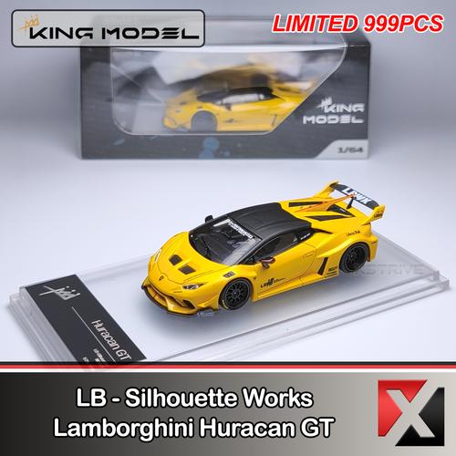 Promo King Model 1:64 LB Silhouette Works Lamborghini Huracan GT Yellow ...