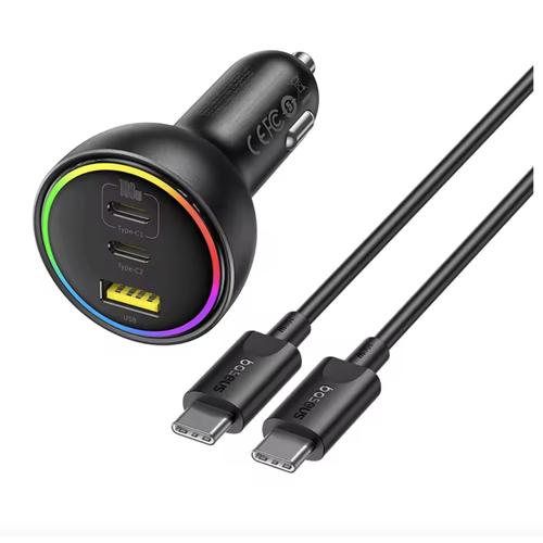 Jual Baseus Noble Series Car Charger 3 Output 152.5W 100W Fast Charging ...