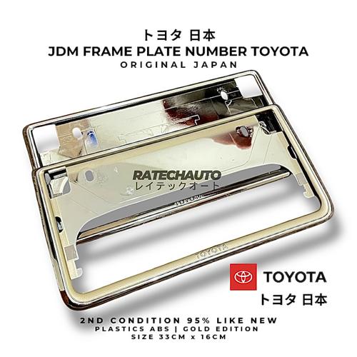 Jual JDM FRAME PLATE NO TOYOTA ORIGINAL JAPAN|FRAME PLATE TOYOTA JDM ...