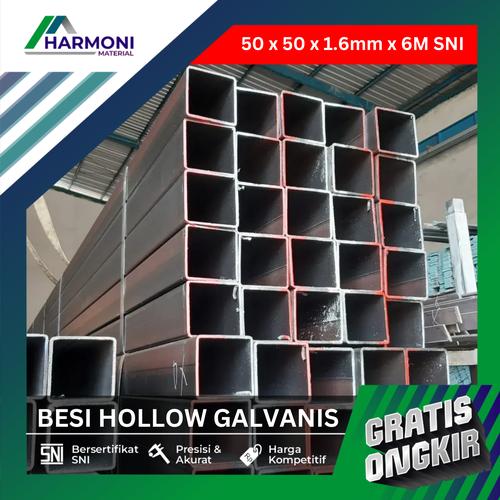 Jual Harga Besi Hollow Galvanis 5x5 cm (50 x 50) Tebal 1.6 mm Panjang 6 ...