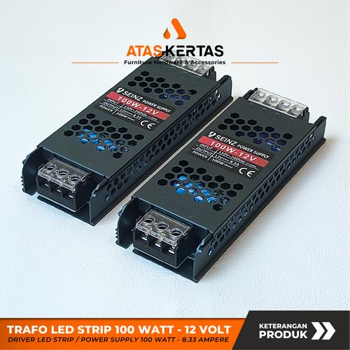 Jual Trafo slim 12V 100W SEINZ - Power supply adaptor slim 100 watt, 12 volt, 8.33Ampere - Kota ...