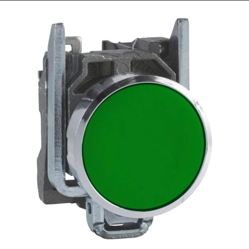 Jual Push Button Schneider XB4BA31 Hijau Metal XB4 Flush 1NO Green 22mm ...