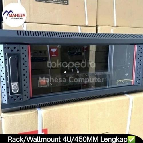 Jual Wallmount Rack Server 4U Depth 450mm Rackmount Rak Server Cabinet ...