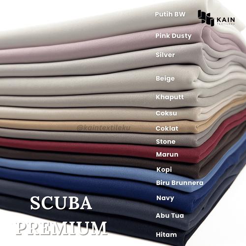 Jual Bahan Kain Scuba Premium per 0,5 meter - Hitam - Kota Bandung ...