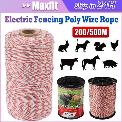 Jual 200/500M Kawat Pagar Kandang Listrik Polytwire Diameter 2Mm Kawat ...