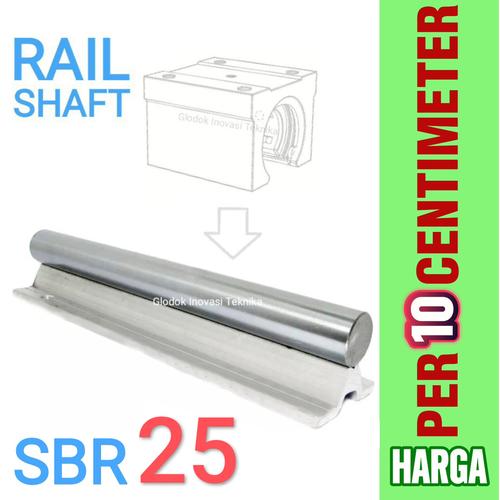 Jual rod Shaft as SBR25 SBR 25 linear guide rail rel support 25mm 25 mm ...
