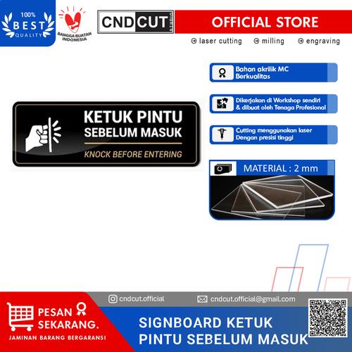Jual Signboard Akrilic Ketuk Pintu Signage 30 x 10 CM - Kota Tangerang ...