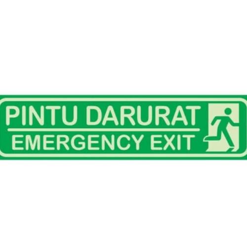 Jual AKRILIK PINTU DARURAT / EMERGENCY EXIT GLOW IN THE DARK - 30x10 ...