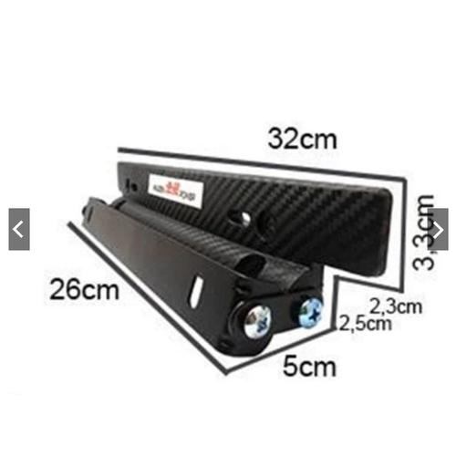 Jual Tatakan Dudukan Cover Plat Nomor Mobil JDM Hitam Merah Biru Carbon ...