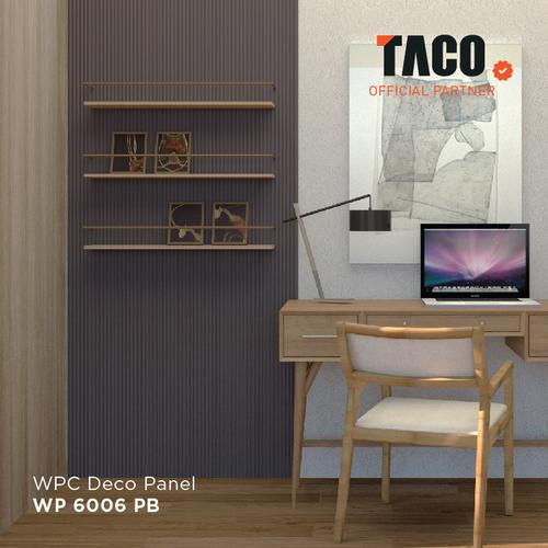 Jual TACO WPC Deco Panel Small Waves – TV 6006 PB Leather Taupe ...