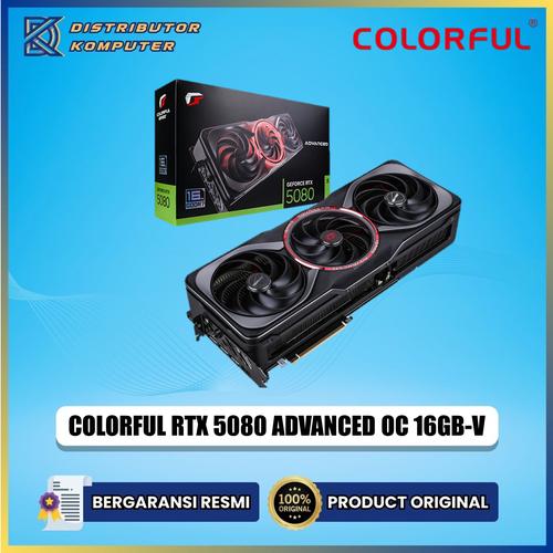 Promo COLORFUL VGA GEFORCE IGAME RTX 5080 ADVANCED OC 16GB-V 16GB GDDR7 ...
