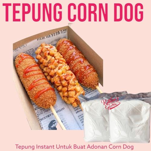 Jual Premix Corn Dog 500 Gram Tepung Instant Untuk CornDog Khas Korea ...