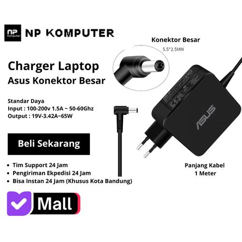 Jual adaptor charger casan laptop asus X455L X450 X450C X451C X450L 19v 3.4 - Konektor Besar ...