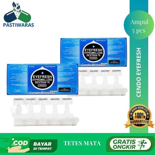 Jual CENDO EYEFRESH Minidose 0.6 mL isi 5 Botol Obat Tetes Mata Eye ...