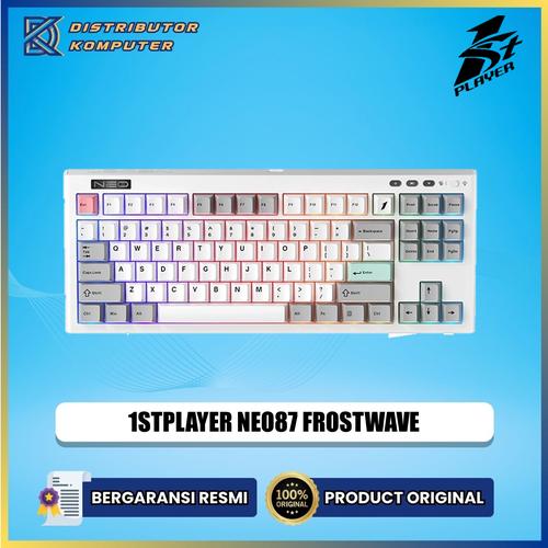 Promo 1STPLAYER GAMING KEYBOARD NEO87 FROSTWAVE GAMING MECHANICAL 88 ...