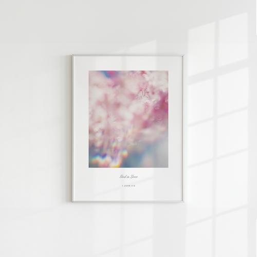 Jual Poster Kristiani 30x40 - God is Love - Abstract 02 - Dengan Frame ...