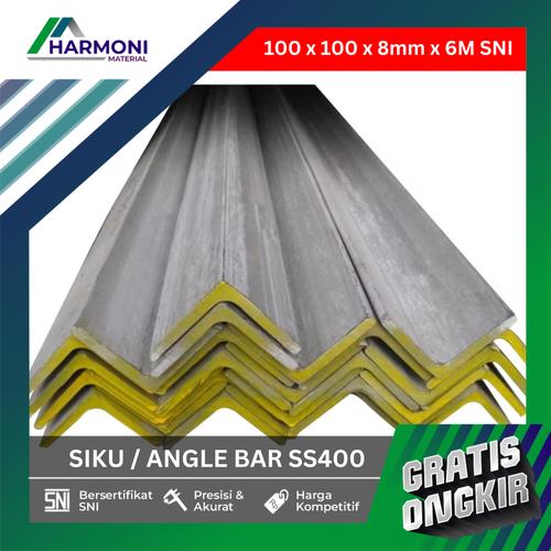 Jual Harga Besi Siku SS400 L 10x10 cm ( 100 x 100 ) Tebal 8 mm Panjang ...