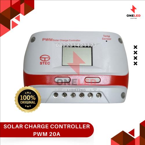 Jual Solar Charge Controller Stec 20a 12v/24v 20a pwm 20A STEC - 12V ...