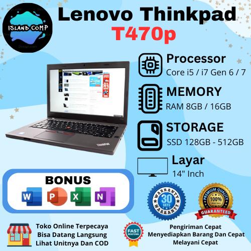 Jual Lenovo ThinkPad T470p Core i5 / i7 Gen 6 / 7 RAM 8GB / 16GB SSD 128GB / 256GB / 512GB ...