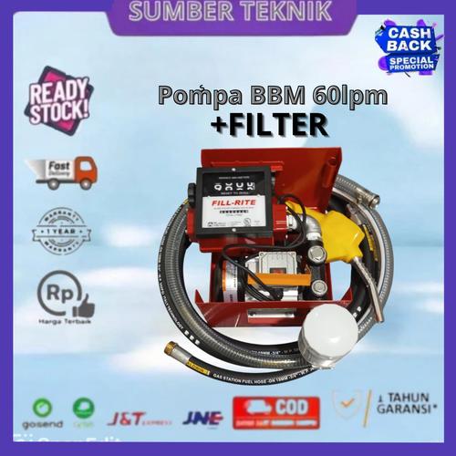 Jual Flow meter Solar Set FILL-RITE Pompa BBM Solar/Oli 60 LPM 220V ...