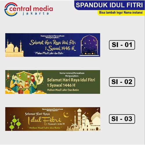 Jual Spanduk Idul Fitri Custom Nama Logo Instansi Banner Lebaran 1446 ...