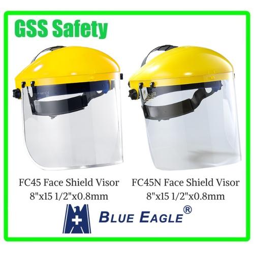 Jual Blue Eagle FC45 FC45N Face Shield Visor Polycarbonate Clear 8"x15 ...