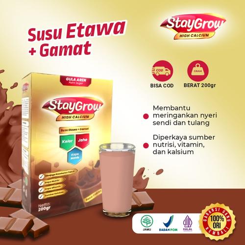 Promo STAY GROW Susu Etawa+Gamat 200gr Rasa Cokelat Untuk Kesehatan ...