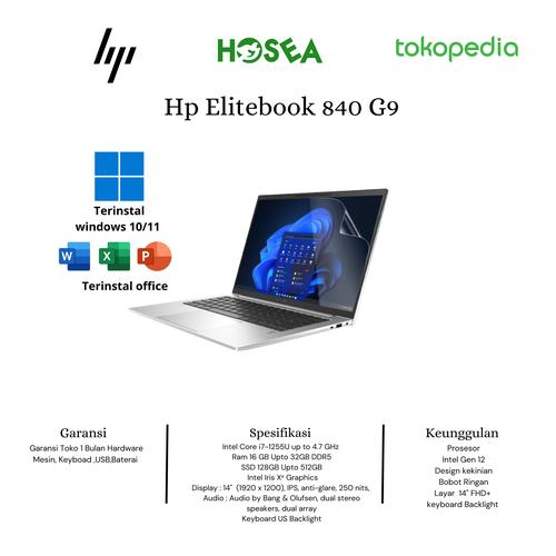 Jual Laptop High end !! HP Elitebook 840 G9 Core I7-1255U Ram 32GB SSD ...