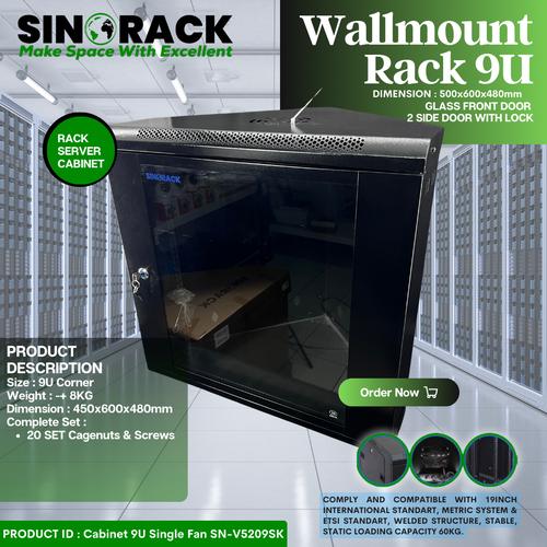 Promo WallMount Rack Server 9U Rak Jaringan Kabel - Sinorack - Jakarta ...