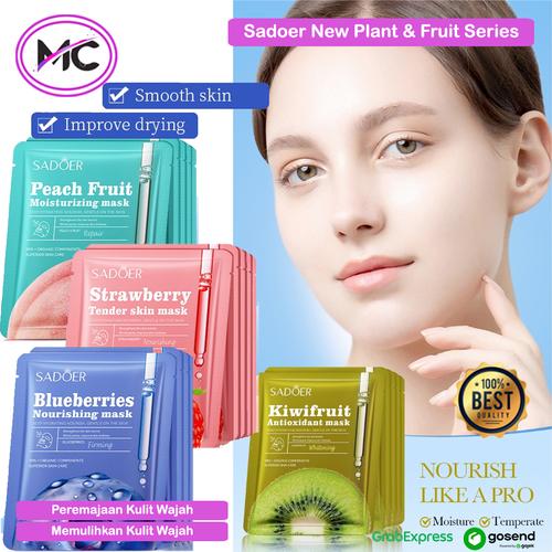 Jual Masker Wajah Glowing Mencerahkan Kulit Wajah Putih Alami SADOER ...
