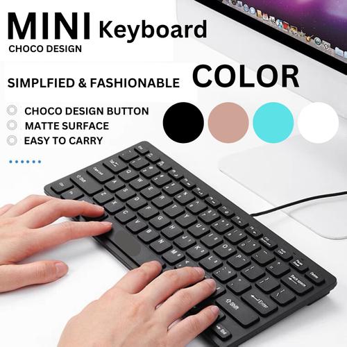 Promo MINI KEYBOARD Color Silent Cute Slim USB Wired Keyboard Flat ...