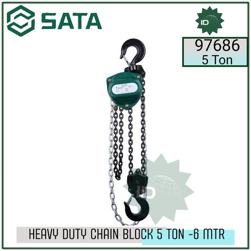 Jual Katrol 5 Ton 6 M 97868 Heavy Duty Chain Block 5 Tonne 6 Meter Sata ...