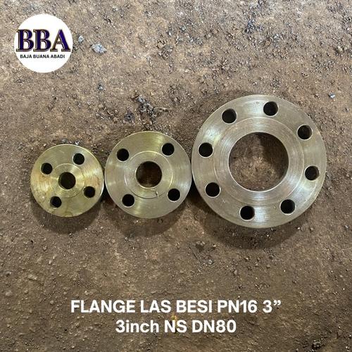 Jual FLANGE BESI PN16 3" NS LAS BESI PN16 RF DN80 3inch - Kab. Tangerang - Specialist Flange ...