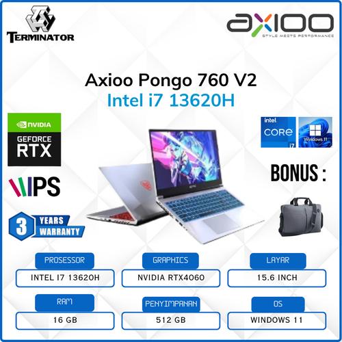 Promo Axioo Pongo 760 V2 I7 13620H RTX4060 8GB Ram 16GB / 512GB W11 15 ...