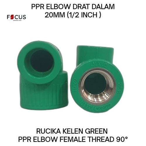 Jual PPR Elbow / Keni Drat Dalam 20mm Rucika - Kota Bekasi - FocusHardware | Tokopedia