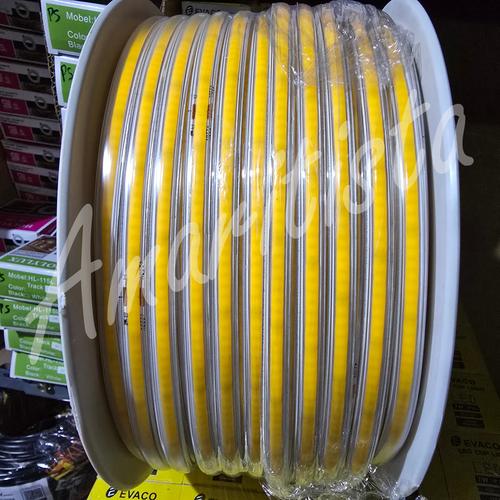 Jual Lampu Led Strip Cob Dotless 8mm Warmwhite 3000K kuning 220V ip65 ...
