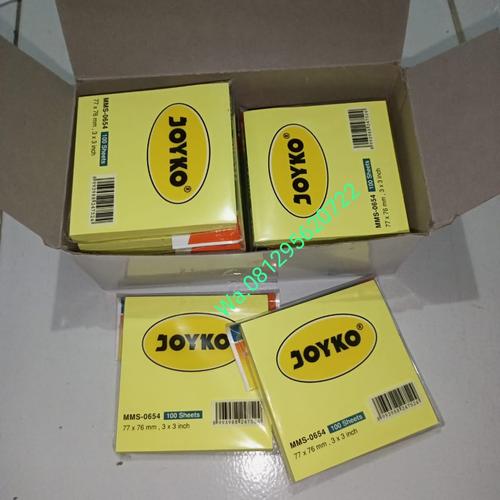 Jual post it MMS 0654c joyko 1 warna / sticky notes - 1 box - Jakarta ...