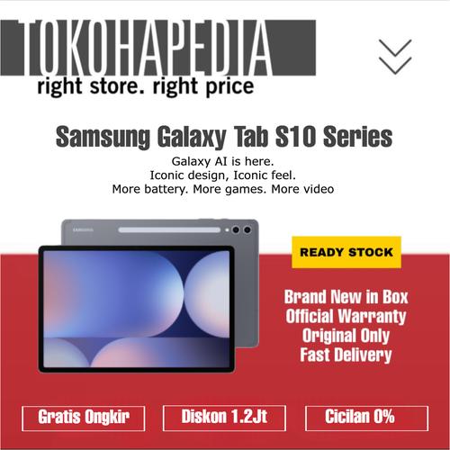 Promo (RESMI) Samsung Galaxy Tab S10 Ultra Tab S10 Plus Tab S10+ Moonstone Gray Samsung ...