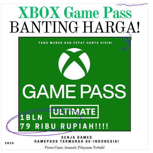 Jual XBOX GAME PASS GAMEPASS ULTIMATE TERMURAH - CONSOLE XBOX | PC | iOS | ANDROID - VOUCH 1BL ...