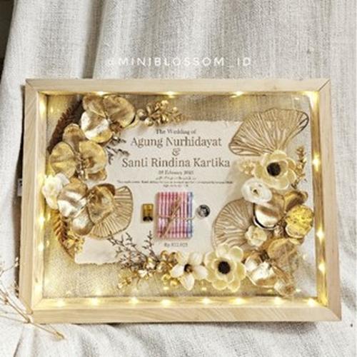 Jual KALA 40X30 CM - Bingkai Mahar Rustic Dried Flower Bunga Kering ...