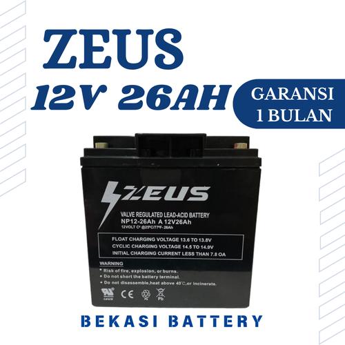 Jual Aki Solar Cell/PJTS/PJU/Panel Surya + UPS 12V 26Ah VRLA Zeus ...