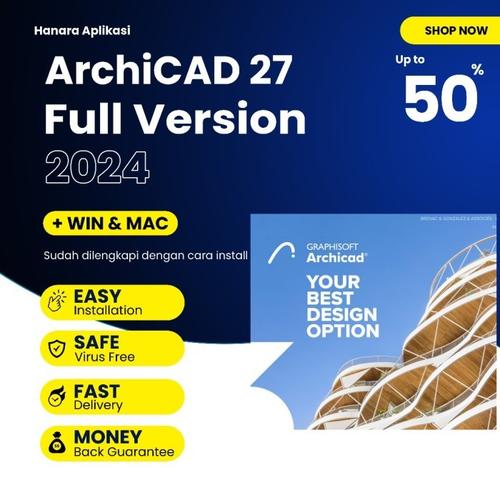 Jual ArchiCAD 27 / 28 & For WINDOWS & MAC M1 M2 M3 Intel or Apple Silicon Processor Full Version ...