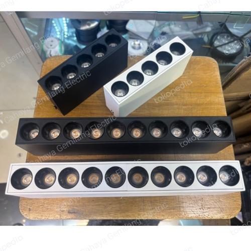 Jual lampu downlight outbow recessed bar linear lamp 10w 20w lampu ...