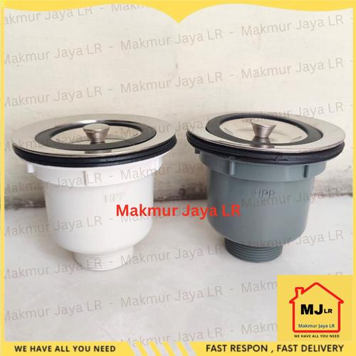 Jual AFUR AVUR Bak Cuci Piring Saringan Pembuangan Sink PVC + Stainless ...