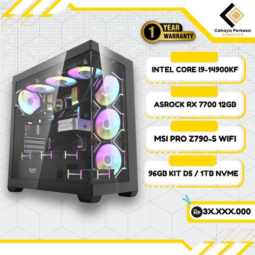 Jual PC RAKITAN - GAMING - RENDER | CORE I9 14900KF - 96GB RAM - 1TB ...