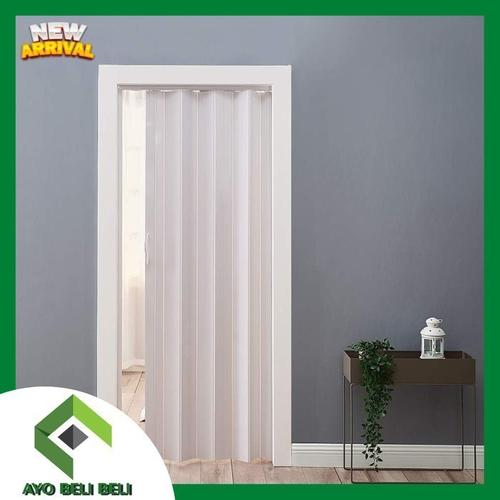 Jual pvc folding door lipat | partisi sekat ruang anti debu pintu geser ...