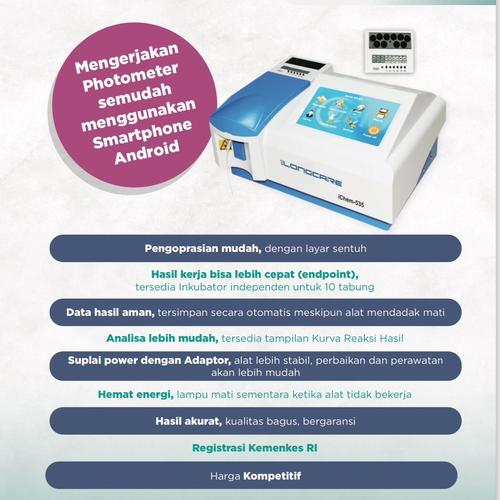 Jual photometer kimia darah fotometer semi auto chemistry analyzer ...