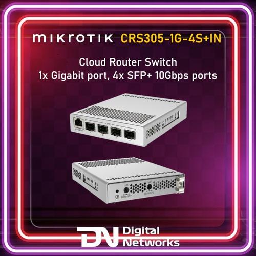 Jual CRS305 1G 4S+IN Mikrotik CRS305 1G 4S+IN Cloud Router Switch ...