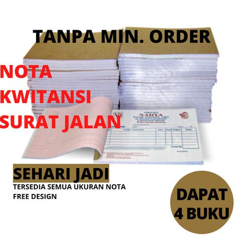 Promo [TERMURAH] NOTA TOKO CUSTOM 1/2/3 RANGKAP / PLY BON SURAT JALAN ...